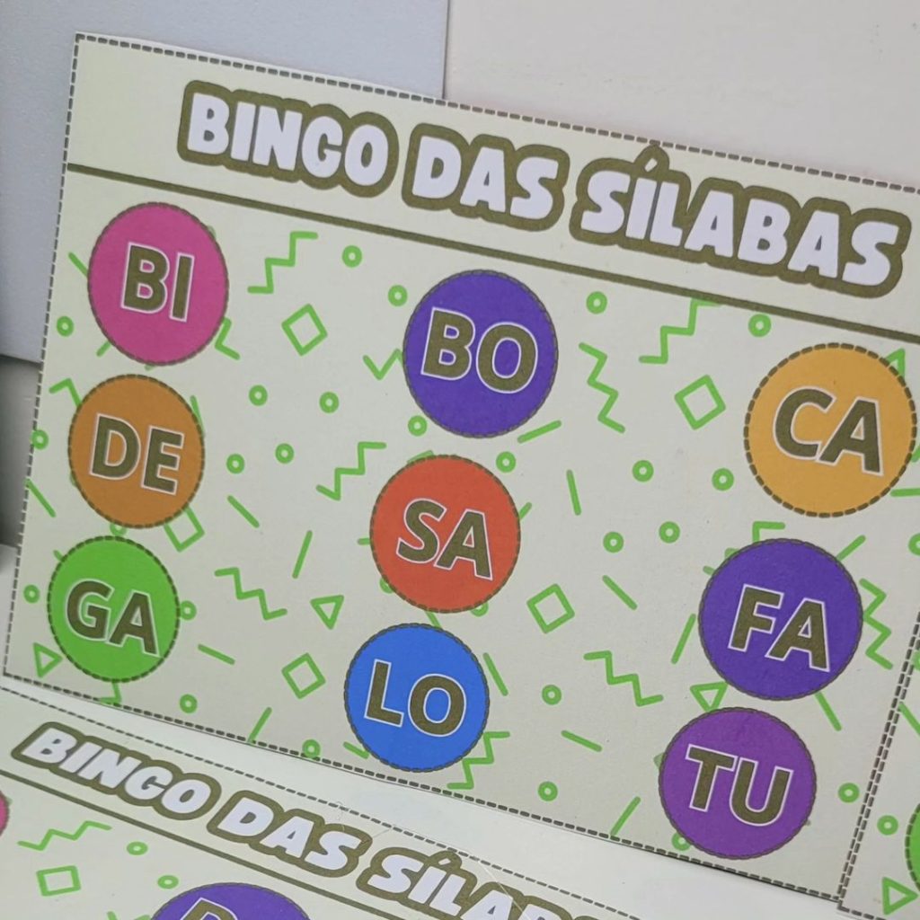 BINGO SILÁBICO: Sílabas Simples – Ilustre Pedagógica