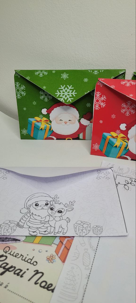 ENVELOPES COM PAPEL DE CARTA PARA PAPAI NOEL – Ilustre Pedagógica